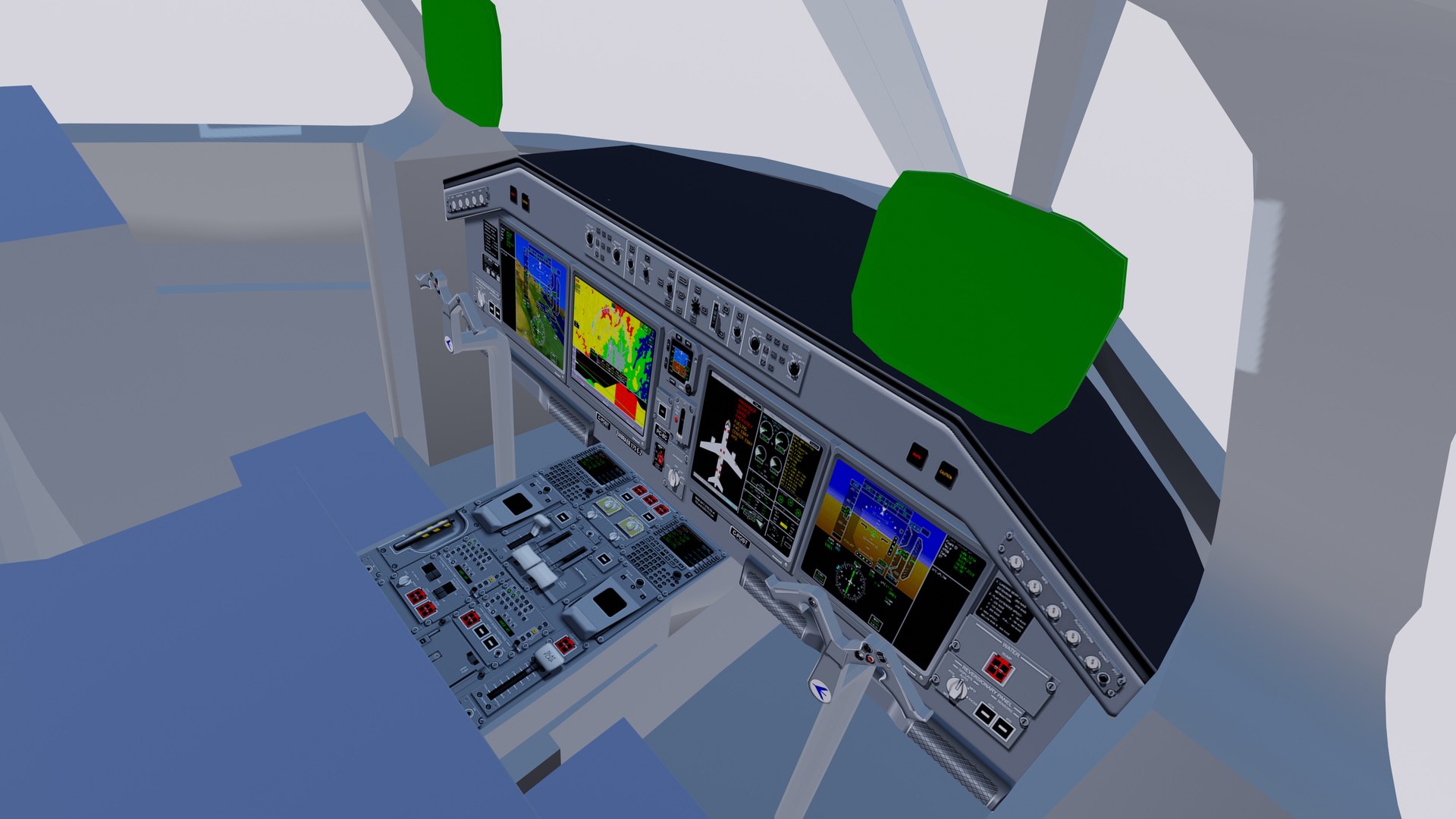 3D Cockpit Embraer 175 E-2 - TurboSquid 1578268