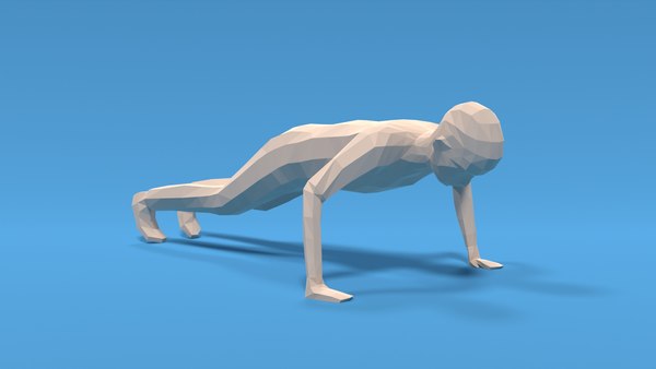 modelo 3d Push Up para niños Low Poly - TurboSquid 1764902