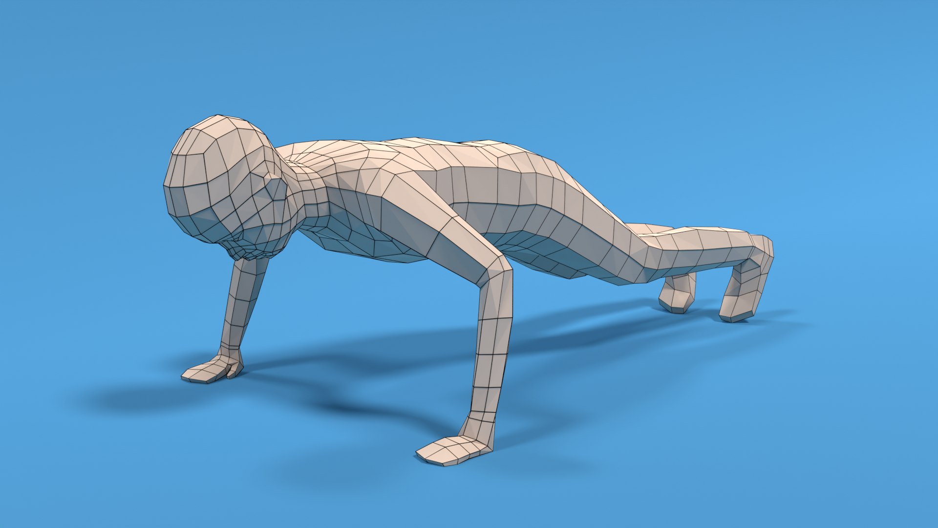 Low Poly Kid Push Up 3D model - TurboSquid 1764902
