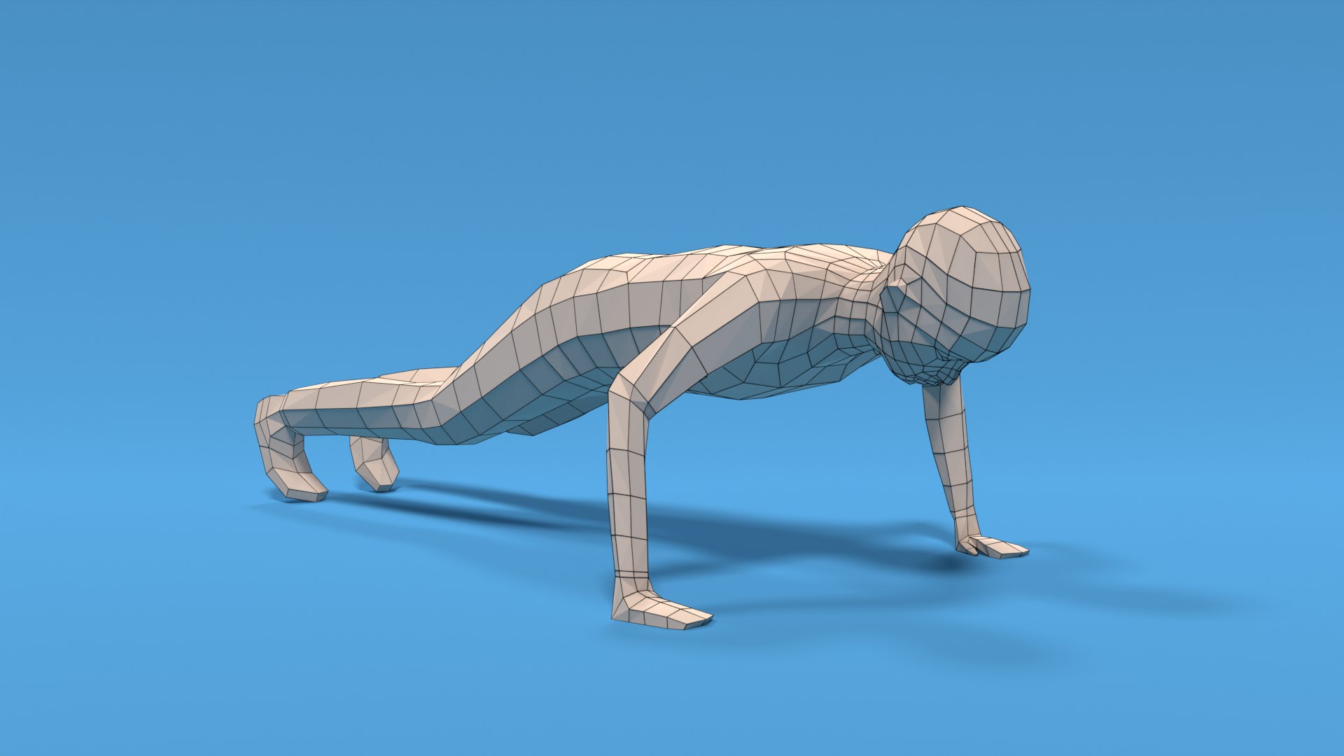 Low Poly Kid Push Up 3D model - TurboSquid 1764902