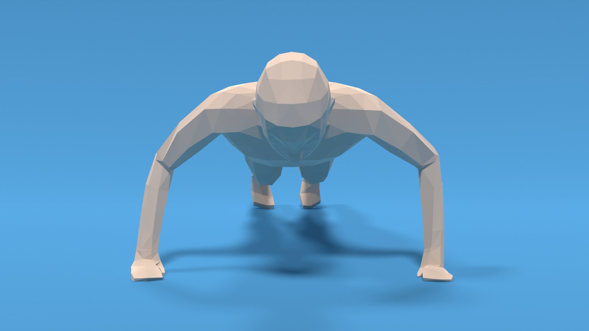 Low Poly Kid Push Up 3D model - TurboSquid 1764902