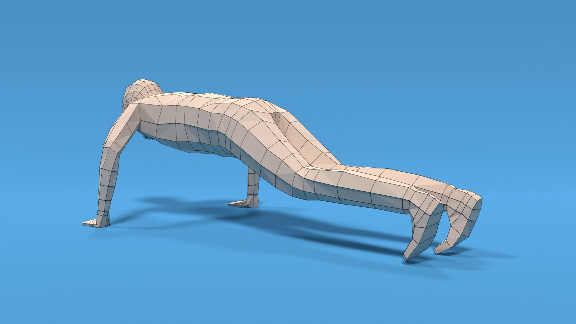 Low Poly Kid Push Up 3D model - TurboSquid 1764902