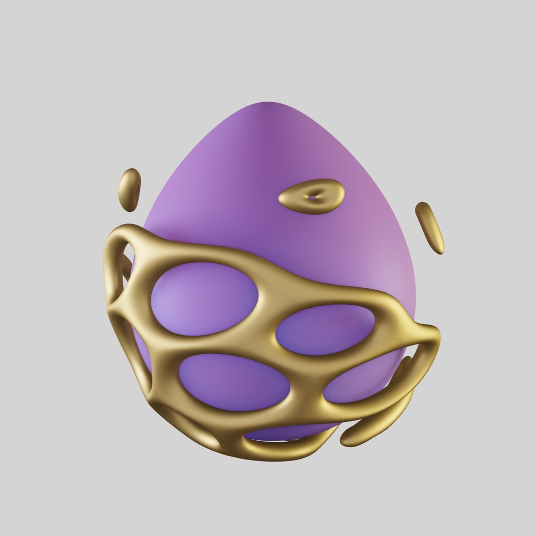 Parametric Golden Egg 3D Model - TurboSquid 2211966