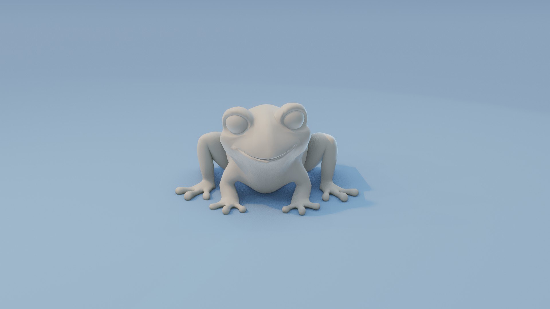 3D Cartoon Frog Animated And Rigged Base Mesh 3D Model - TurboSquid 2085997