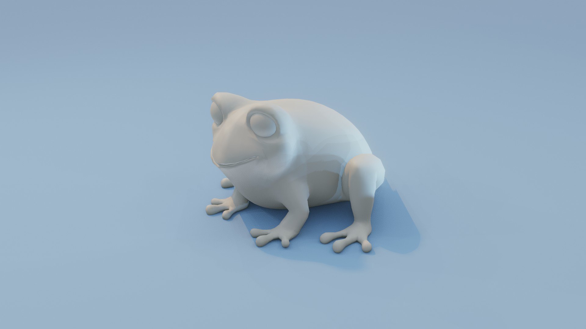 3D Cartoon Frog Animated And Rigged Base Mesh 3D Model - TurboSquid 2085997