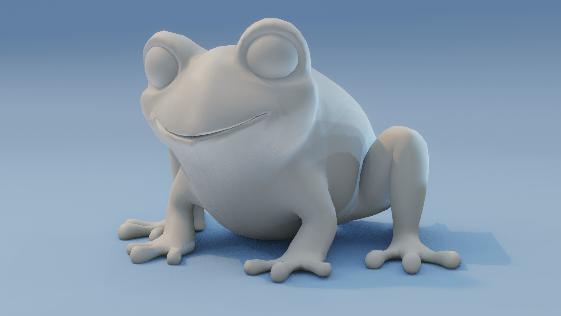 3D Cartoon Frog Animated And Rigged Base Mesh 3D Model - TurboSquid 2085997