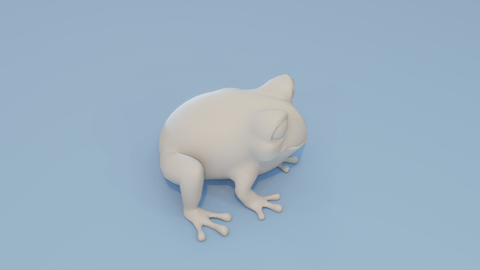 3D Cartoon Frog Animated And Rigged Base Mesh 3D Model - TurboSquid 2085997