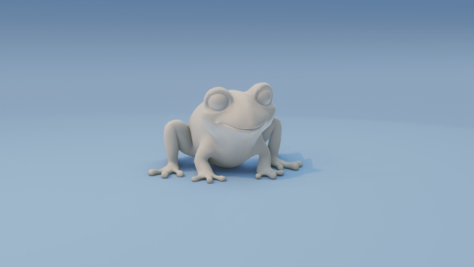 3D Cartoon Frog Animated And Rigged Base Mesh 3D Model - TurboSquid 2085997