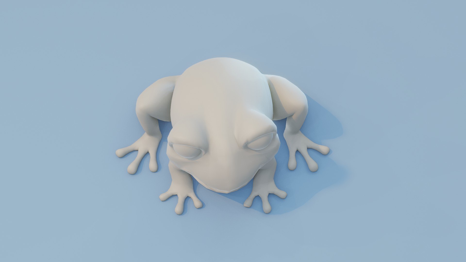 3D Cartoon Frog Animated And Rigged Base Mesh 3D Model - TurboSquid 2085997