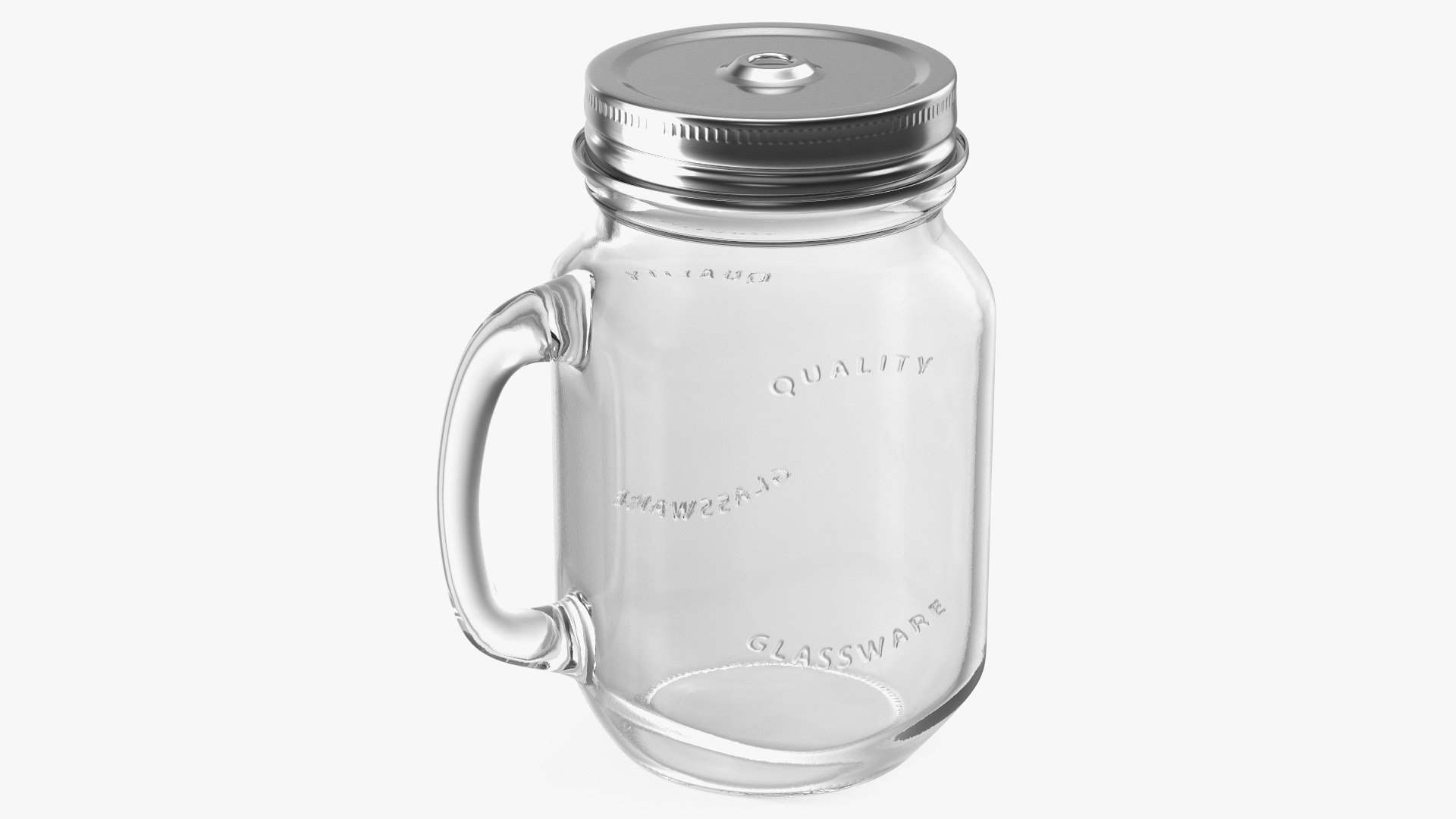 3D Glass Sipper Drinking Jar - TurboSquid 1790650