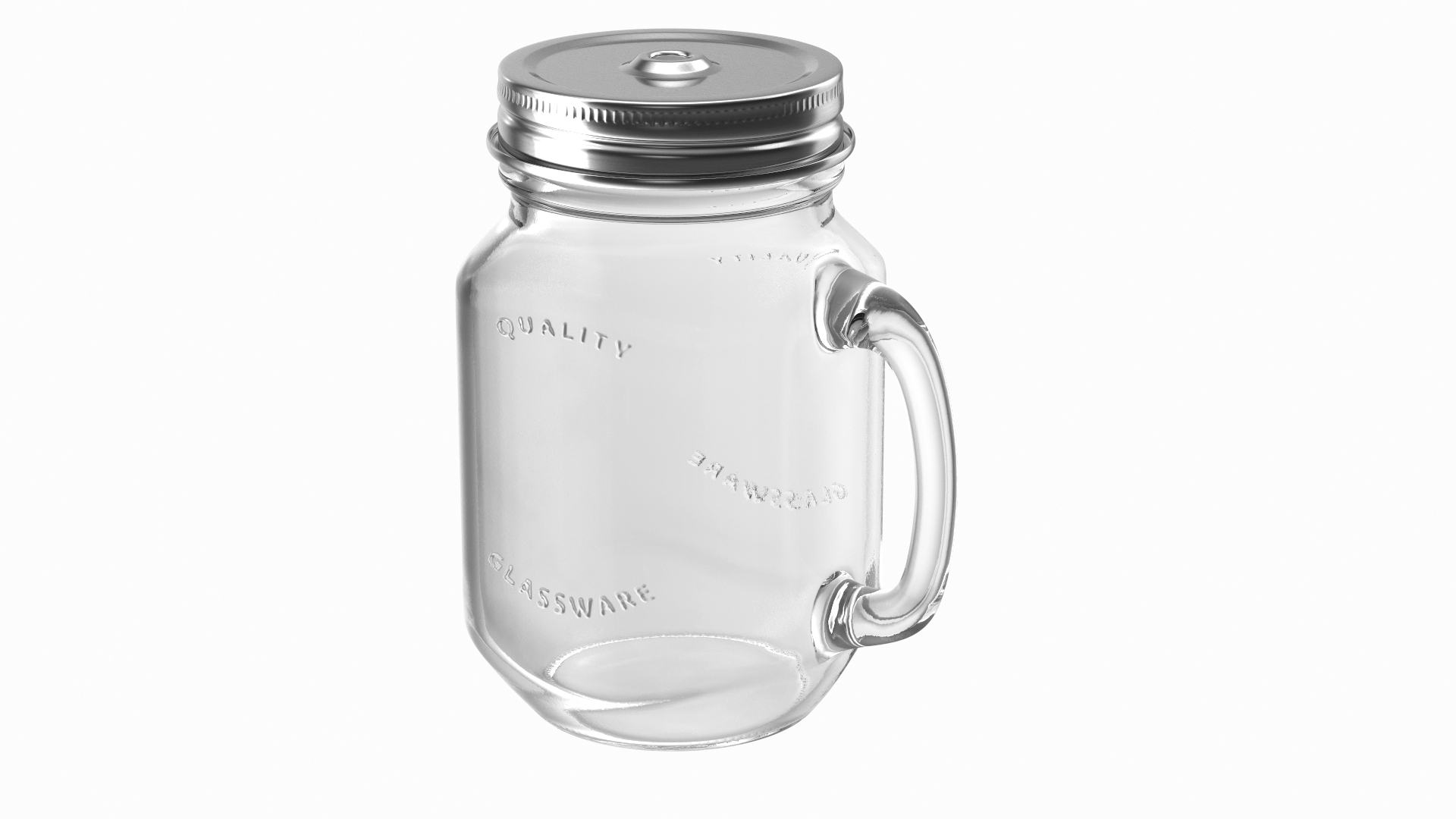 3D Glass Sipper Drinking Jar - TurboSquid 1790650