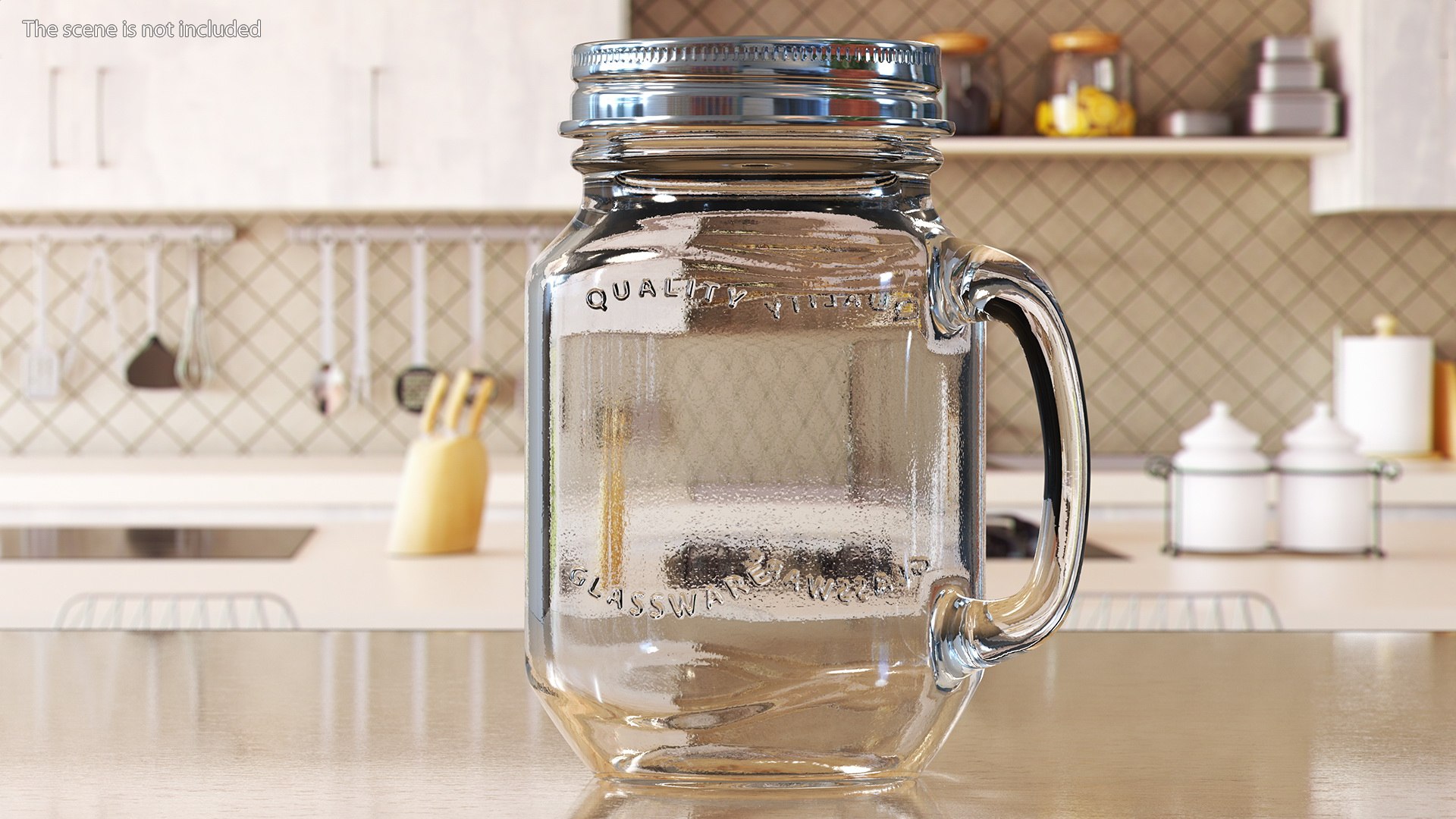 3D Glass Sipper Drinking Jar - TurboSquid 1790650