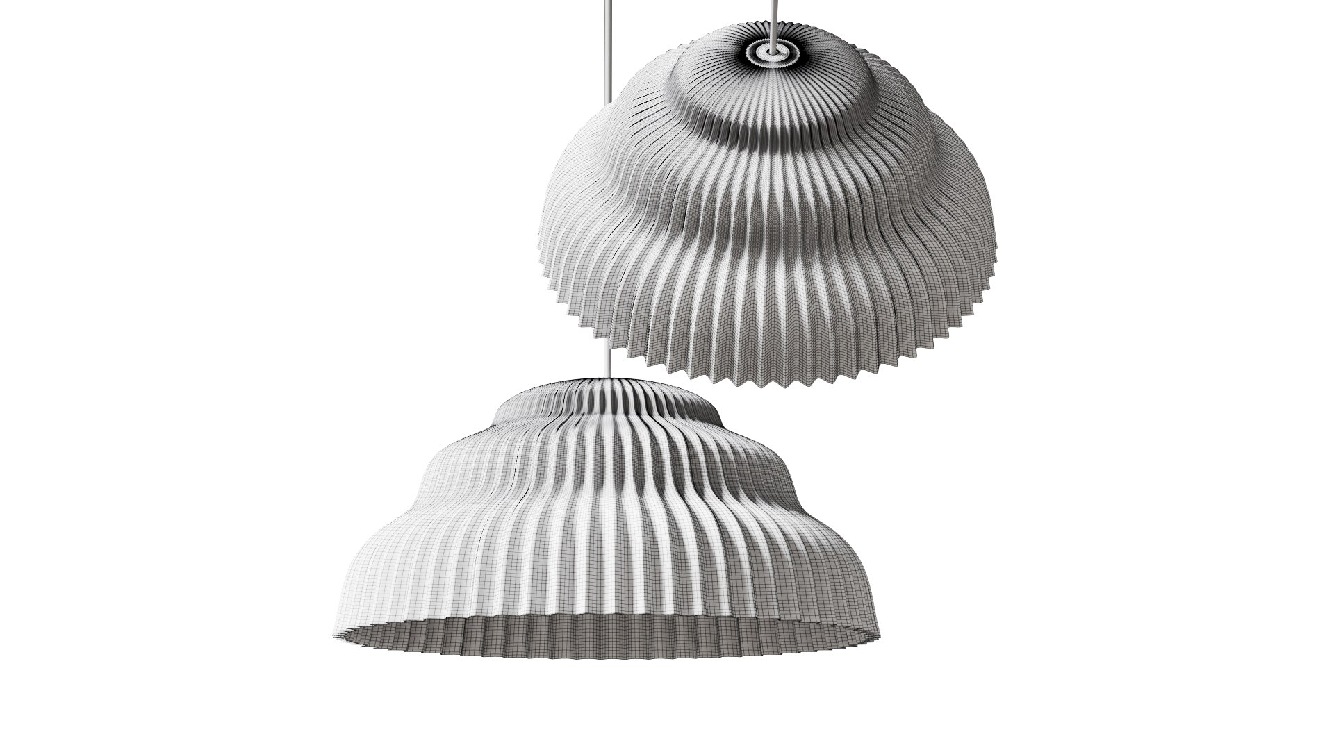 3D Kaskad Blush Big Pendant Light by SCHNEID model - TurboSquid 2114501