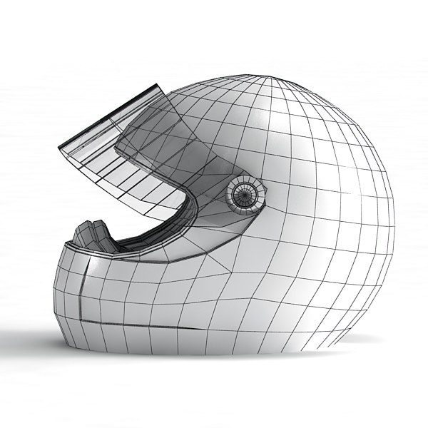 racing helmet 3d model