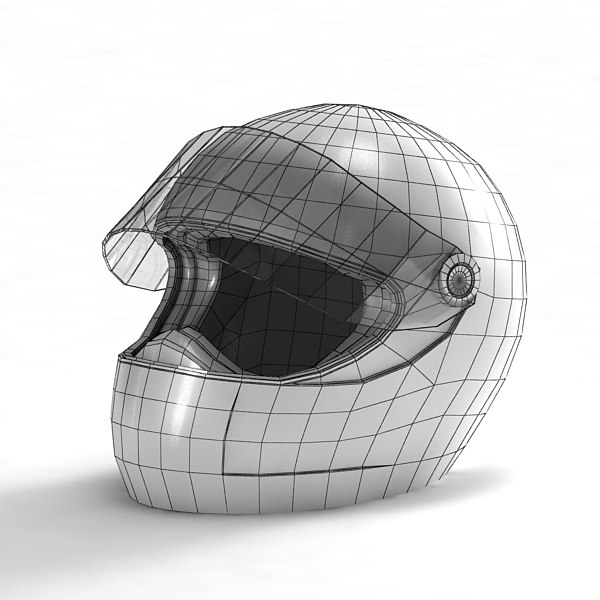 racing helmet 3d model