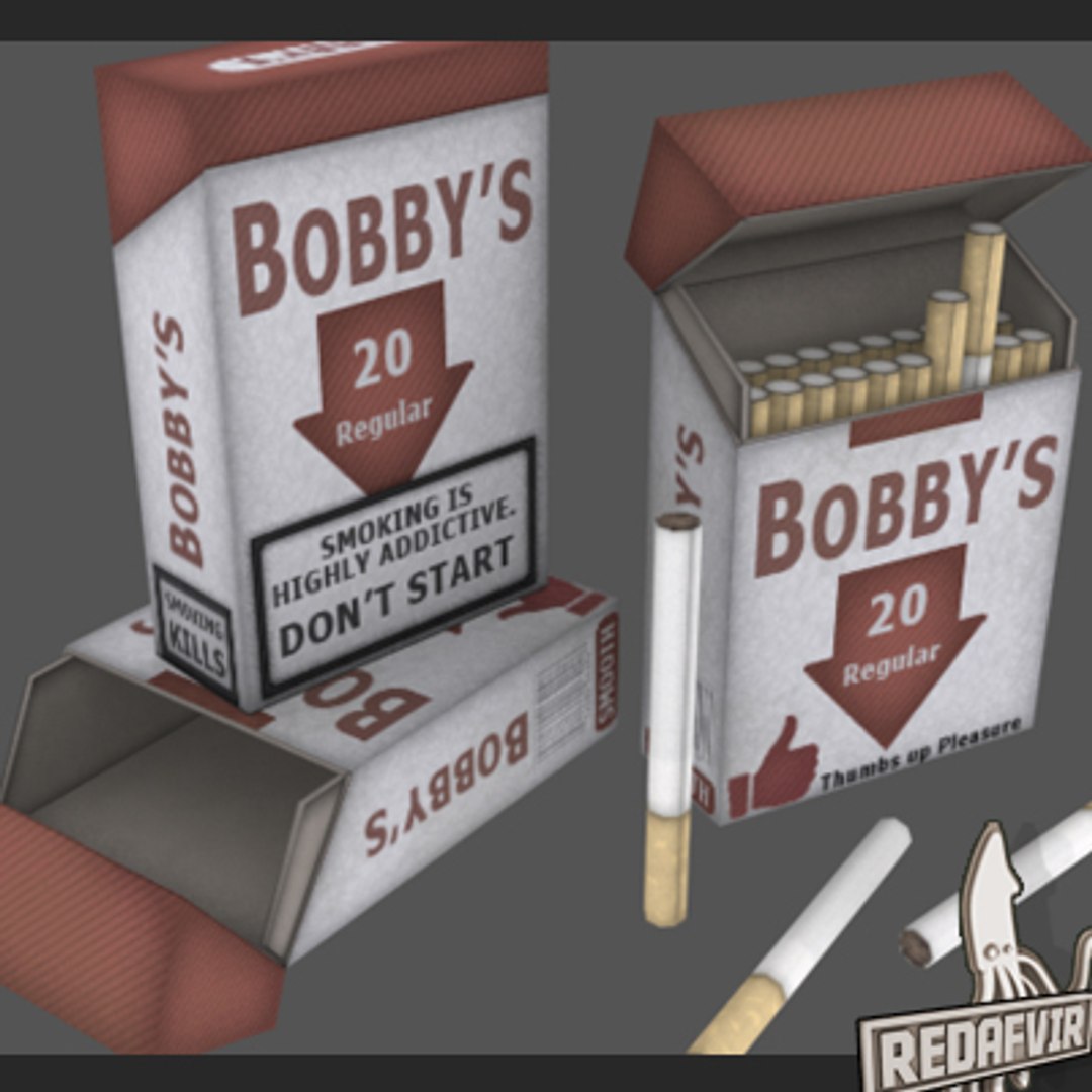 3ds cigarette packs smokes