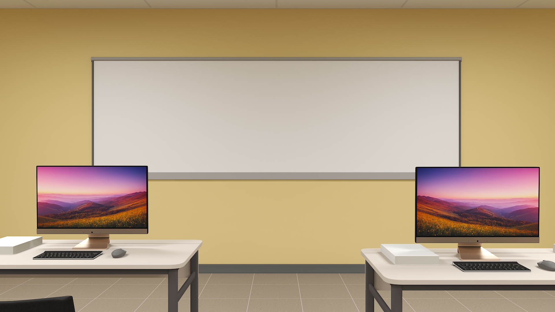 Computer Lab Setup Model - TurboSquid 2374719