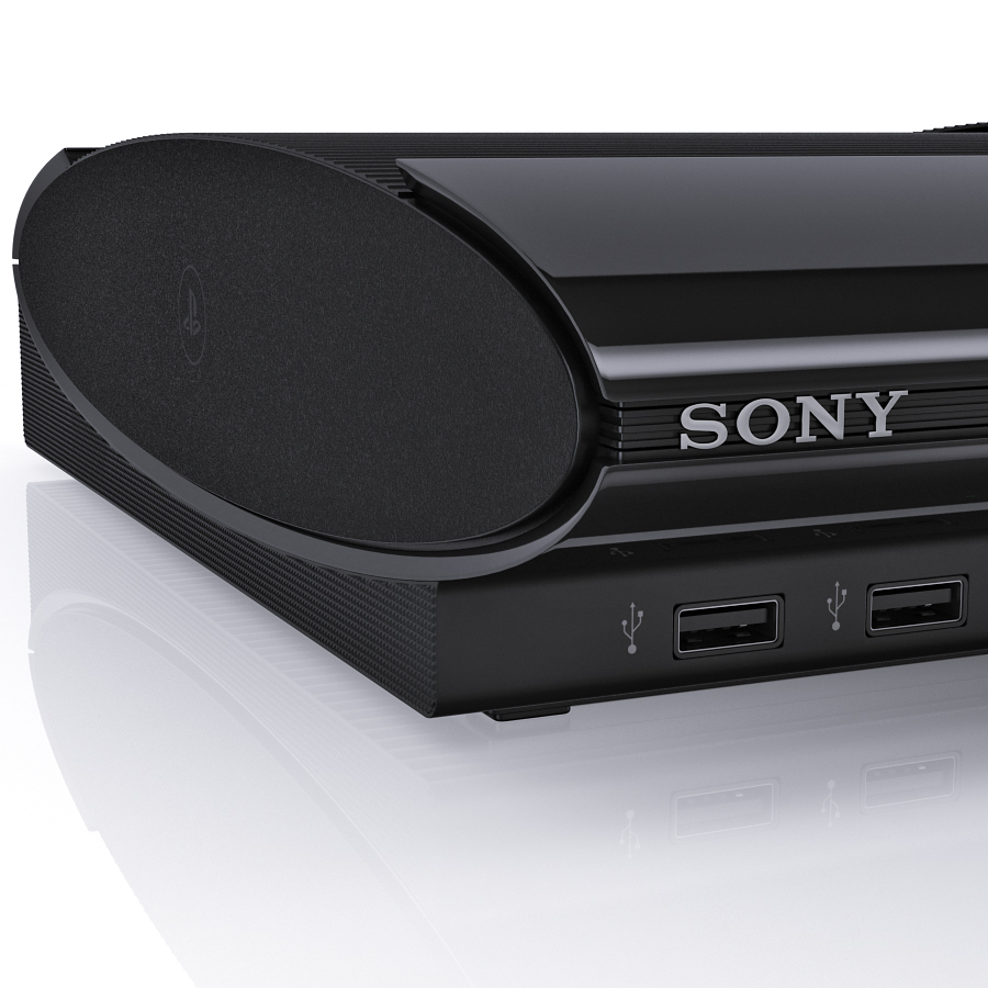 3d model sony playstation 3 super