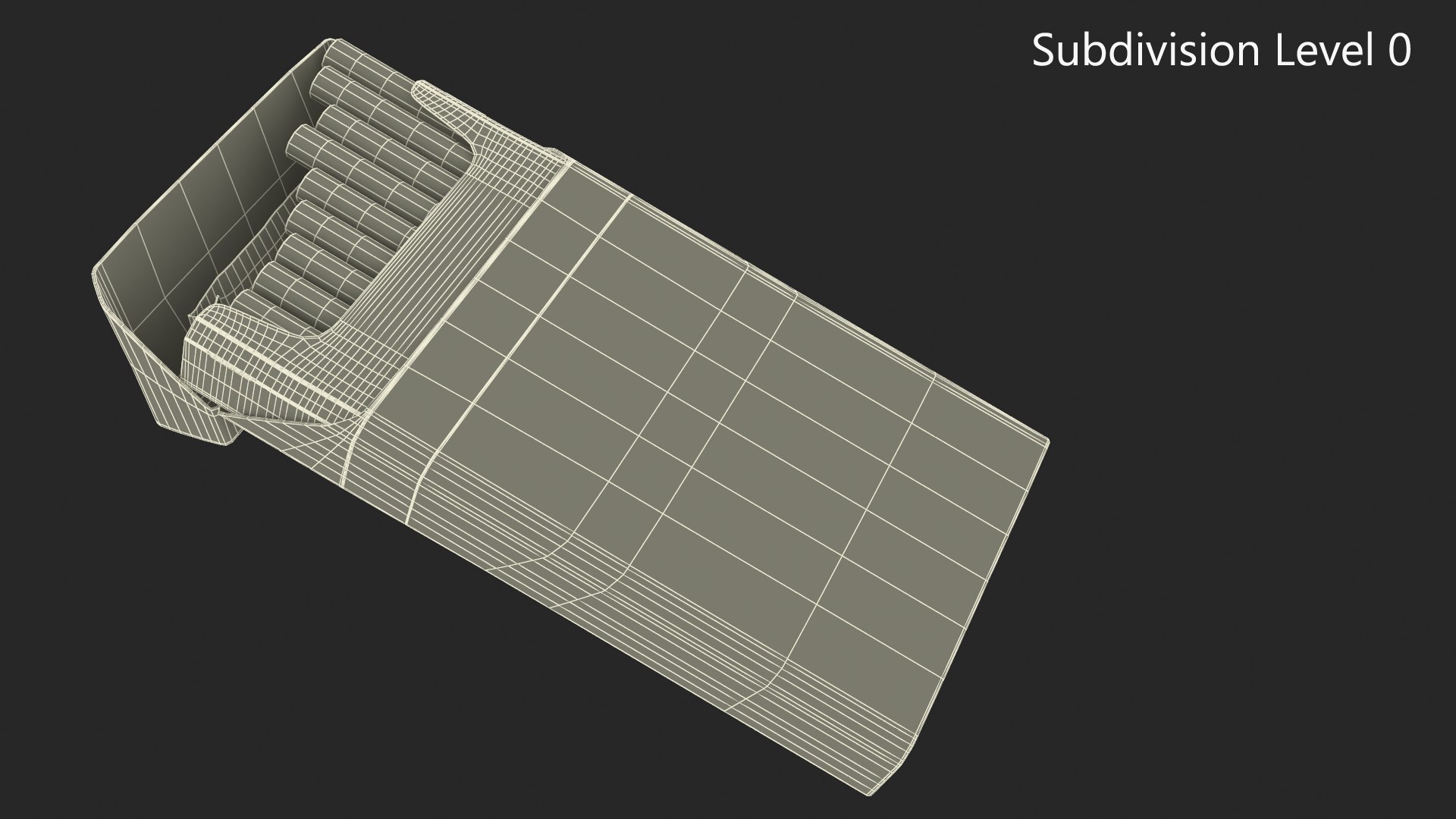 Open Pack Of Cigarettes Davidoff White Super Slim Model - TurboSquid ...