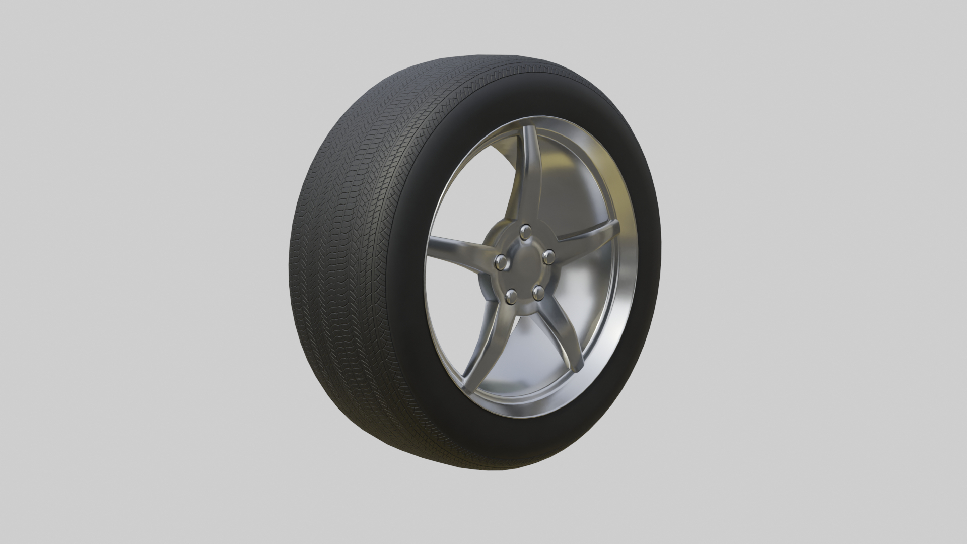 High-Detail Car Wheel For Games And Rendering Low-Poly Model ...