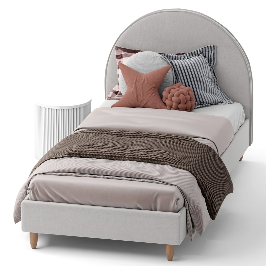 3D Imogen Single Bed Model - TurboSquid 1972217