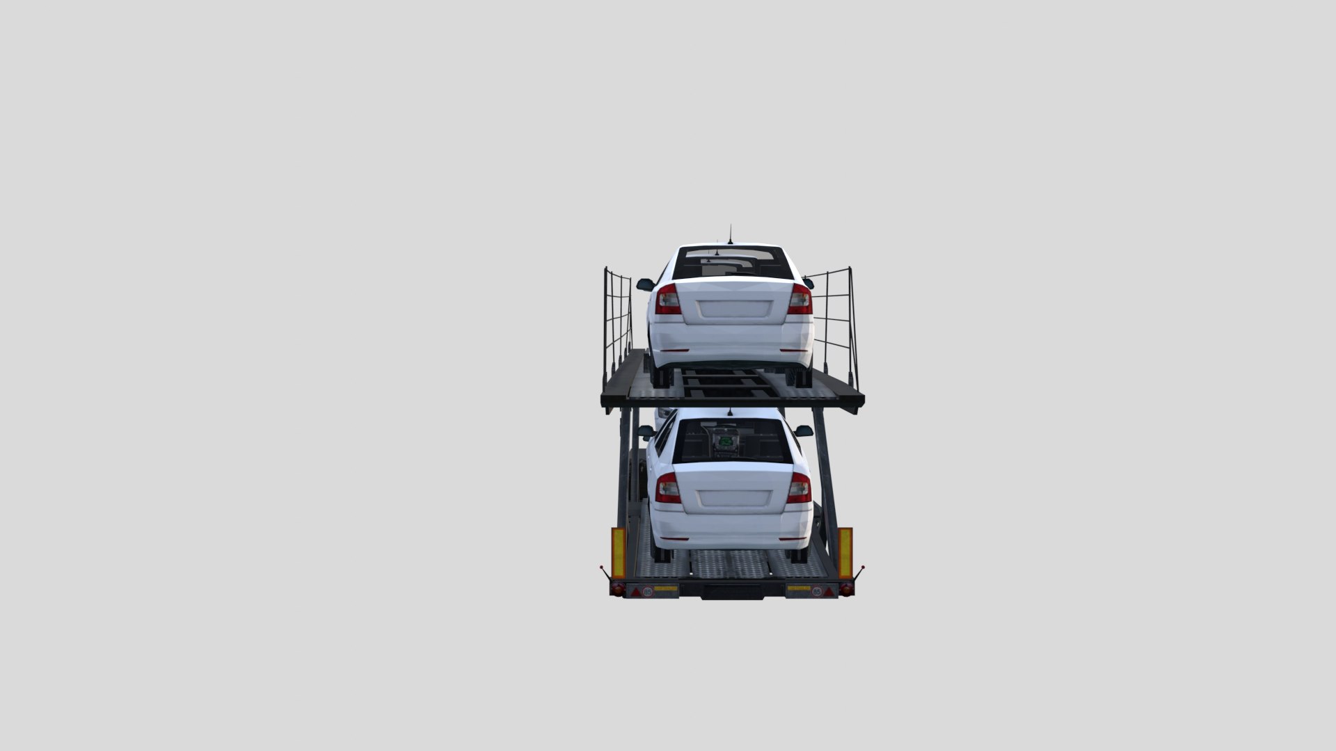 3D Transport Car Trailer - TurboSquid 2376373