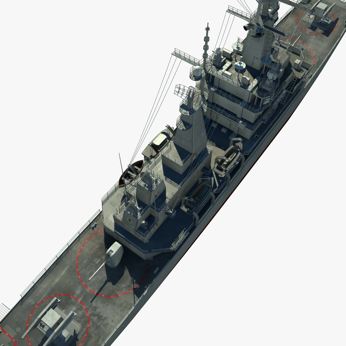 3d uss virginia cgn-38 model
