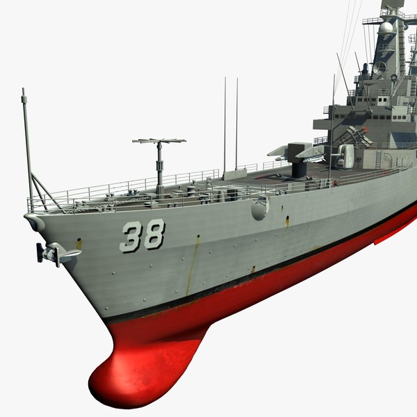3d uss virginia cgn-38 model