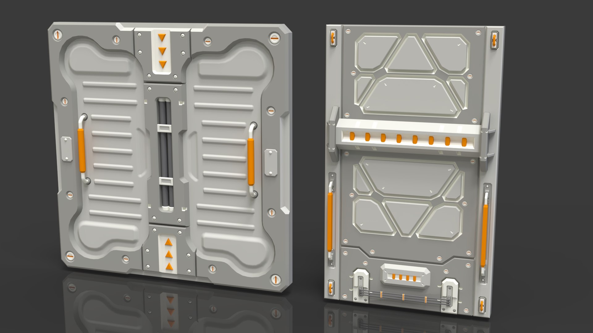 3D Model Sci-Fi Panels - Collection 3 - 20 Pieces - TurboSquid 2037937
