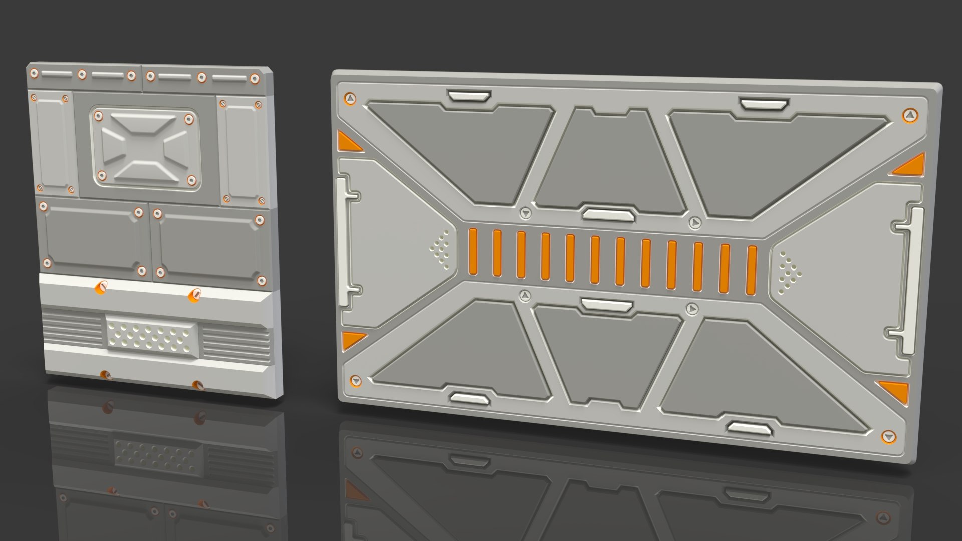 3D Model Sci-Fi Panels - Collection 3 - 20 Pieces - TurboSquid 2037937