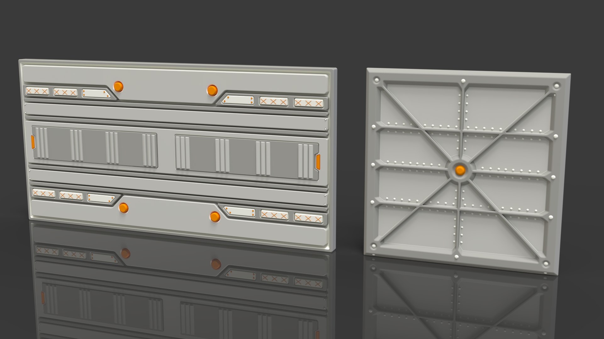 3D Model Sci-Fi Panels - Collection 3 - 20 Pieces - TurboSquid 2037937