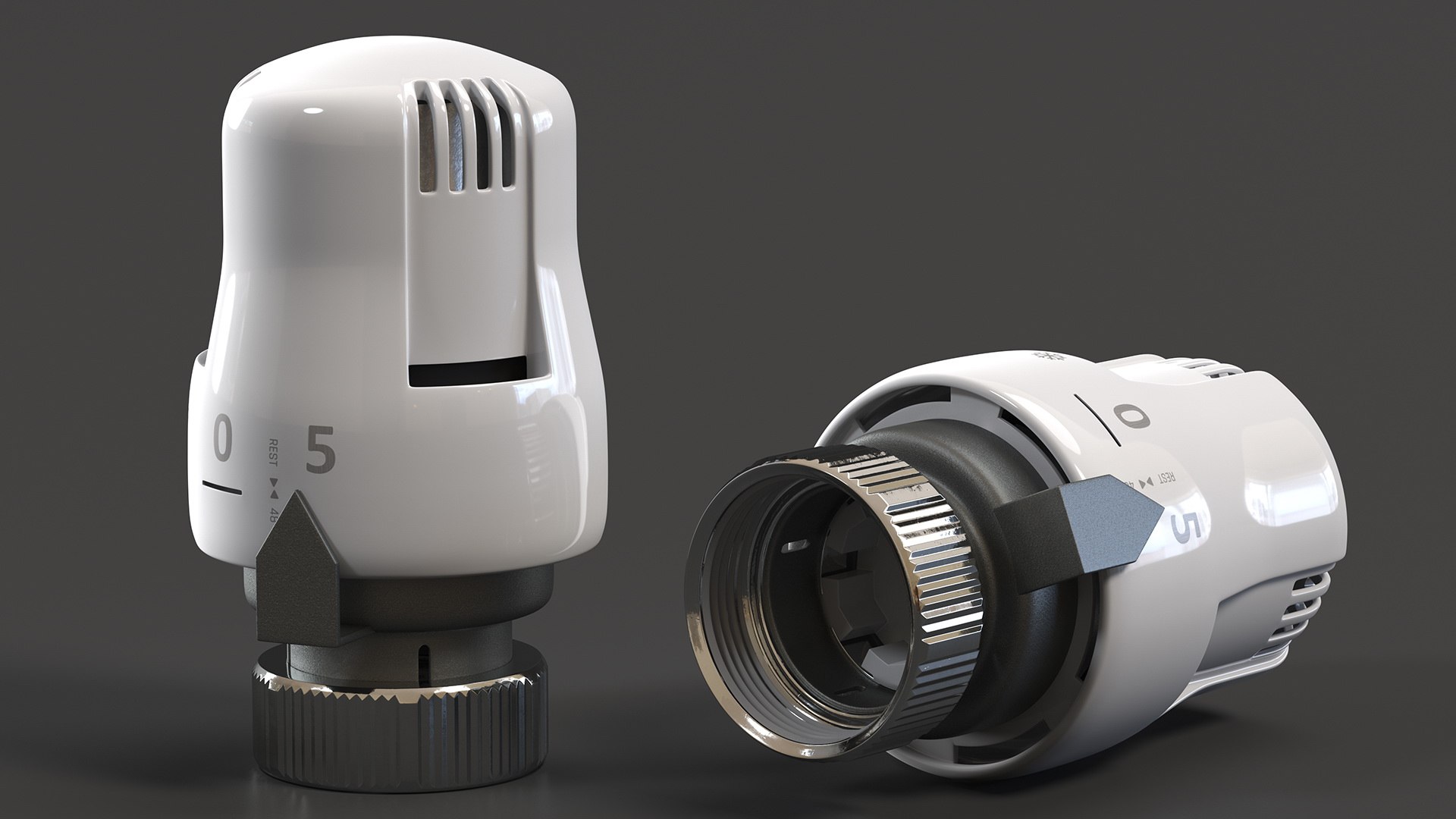 3D Thermostatic Radiator Head - TurboSquid 1964672