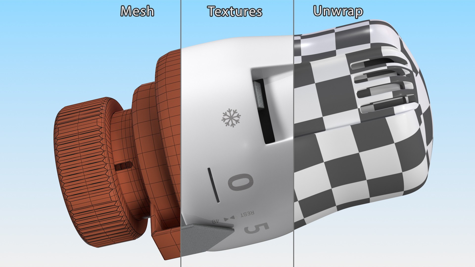 3D Thermostatic Radiator Head - TurboSquid 1964672