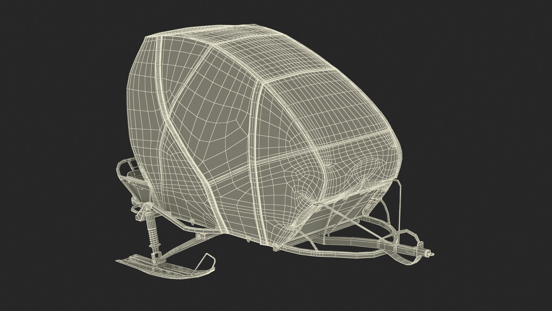 3D Closed Snowmobile Sleds - TurboSquid 2273110