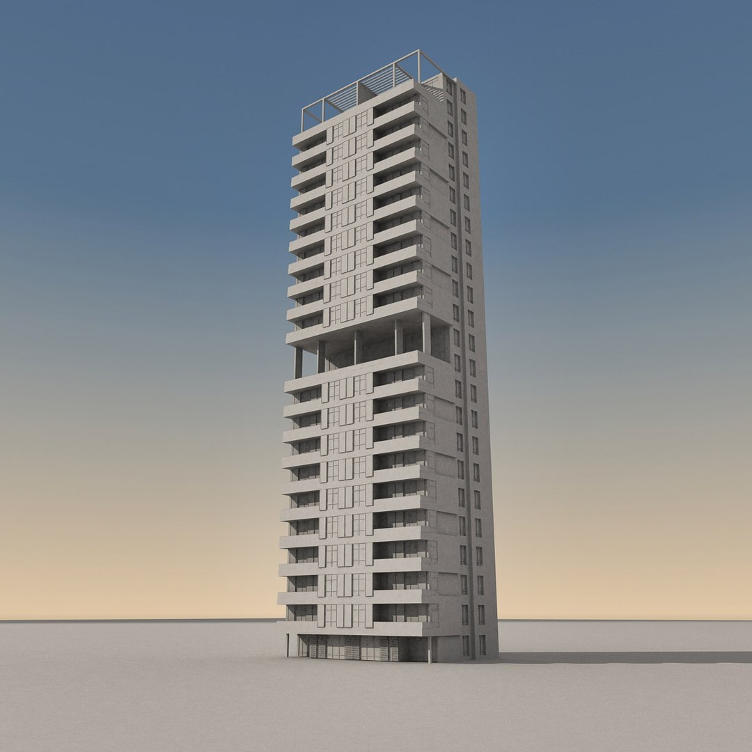 modern building 3d max