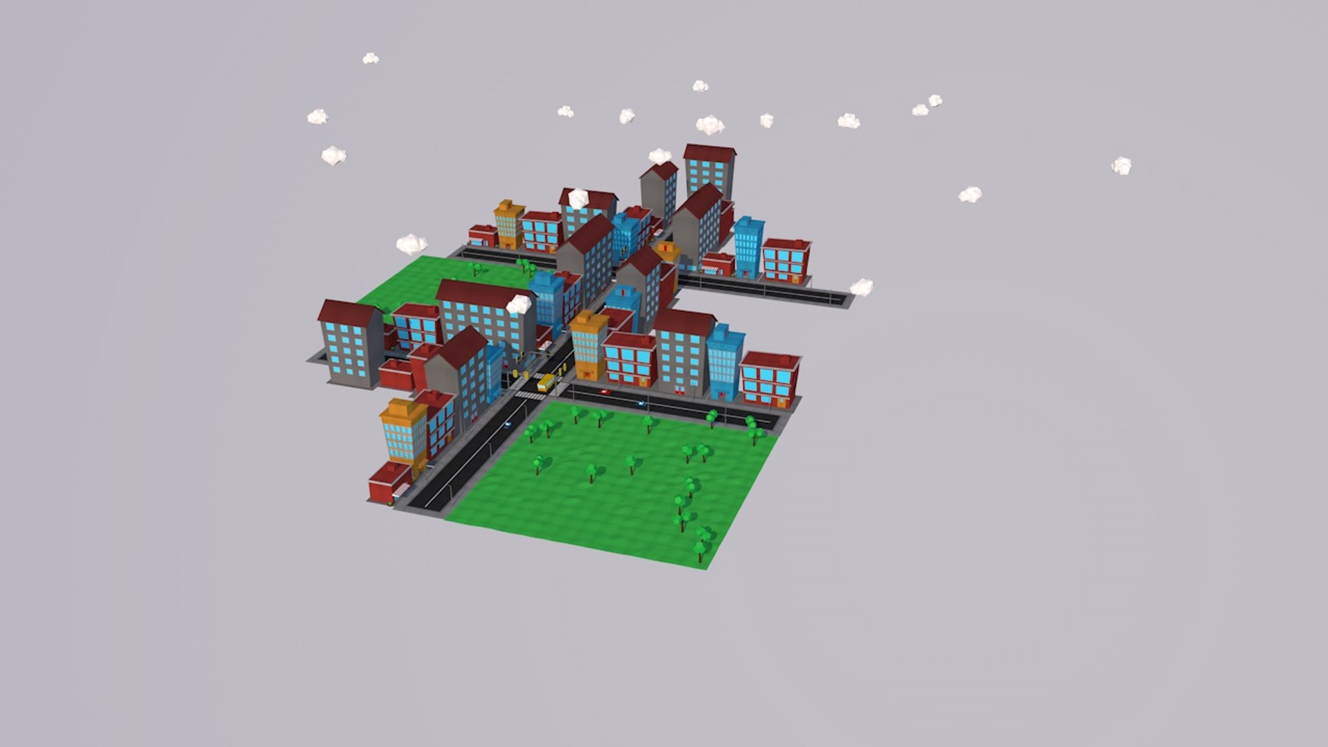 3d City Pack Model