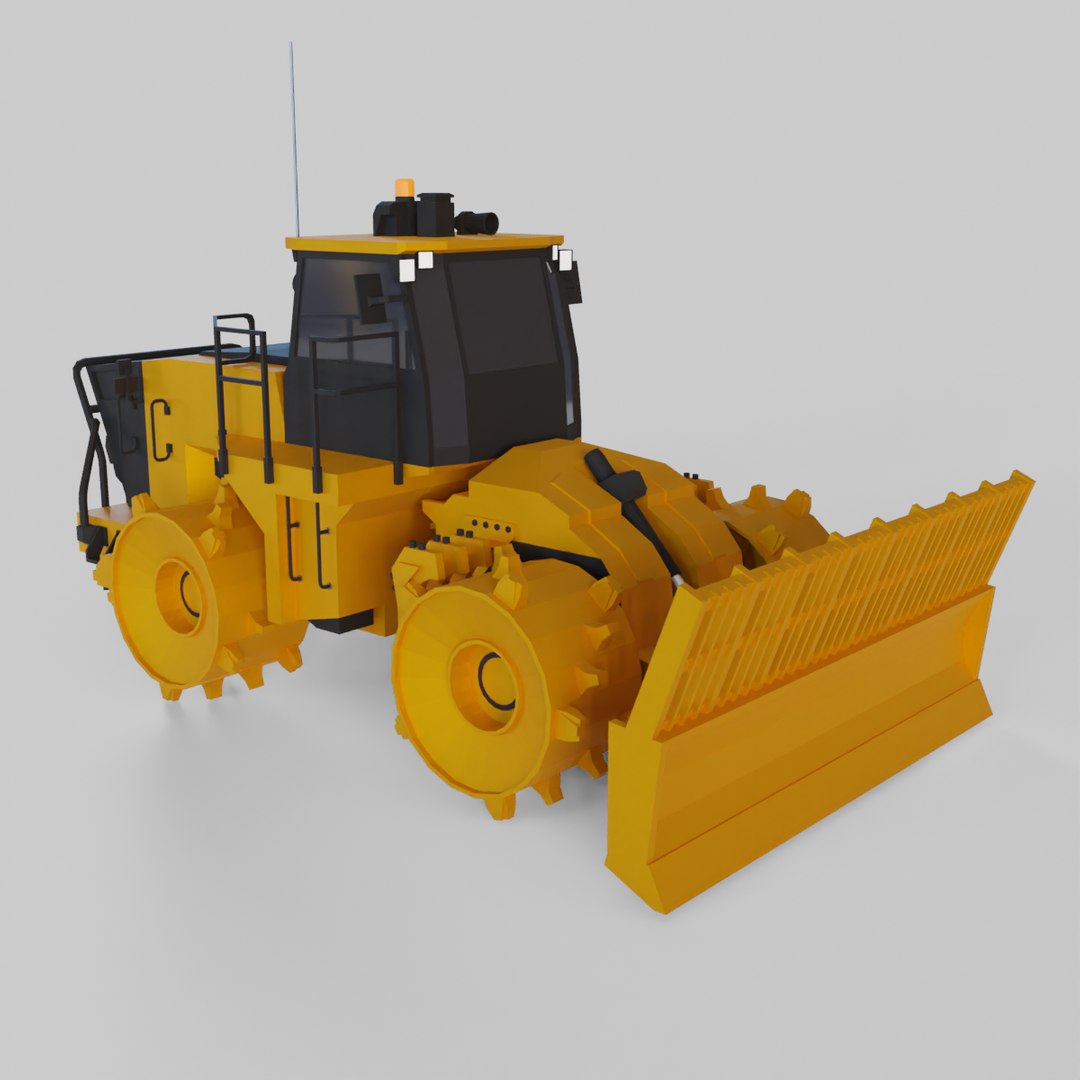 3D Landfill Compactor - Heavy Vehicle Model - TurboSquid 2421548