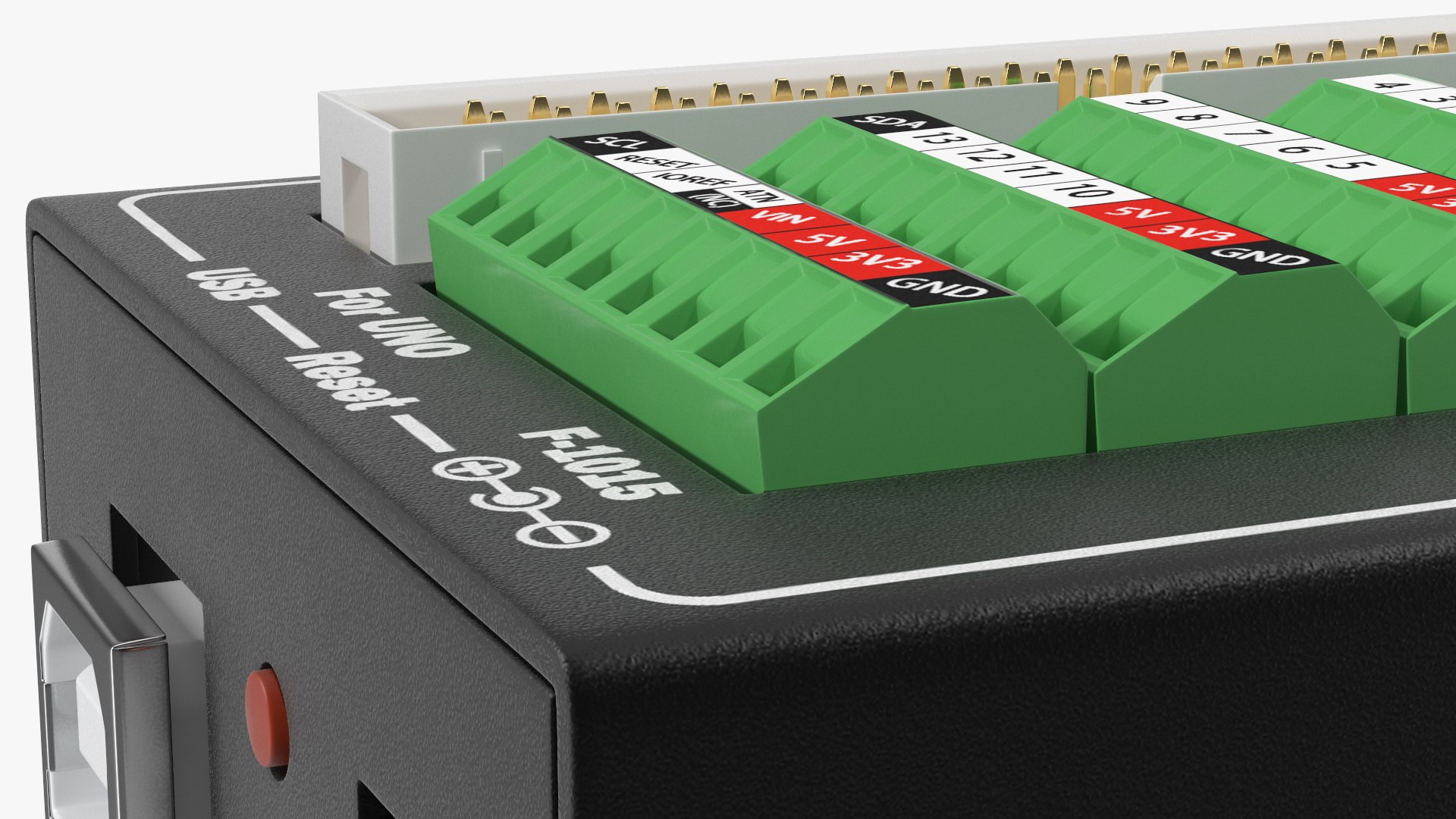 UNO Screw Terminal Block Din Rail 3D - TurboSquid 1905966