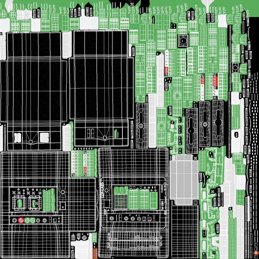 UNO Screw Terminal Block Din Rail 3D - TurboSquid 1905966