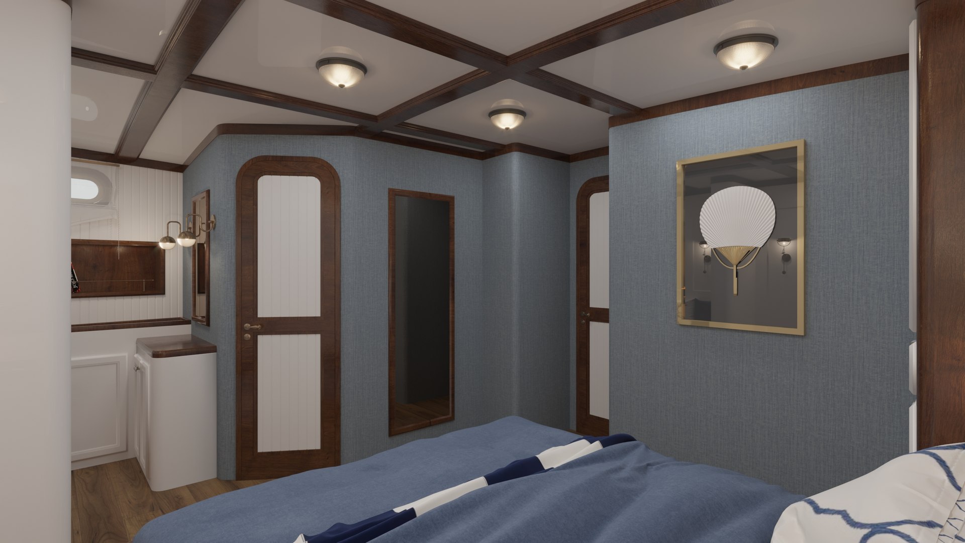 Boat Model L1 Master Cabin Design 3D Model - TurboSquid 2108012