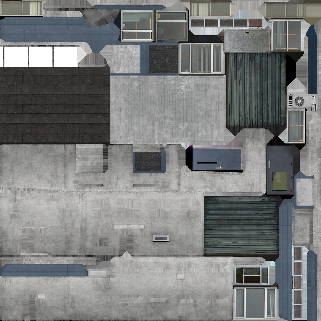 3D Model Lowpoly PBR Game Ready Building With Garage - TurboSquid 2335153