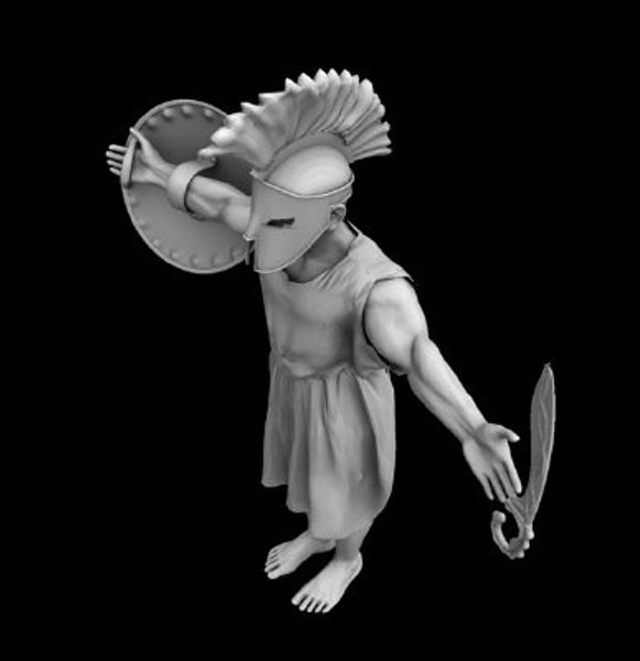 greek pack warrior fighter 3d max