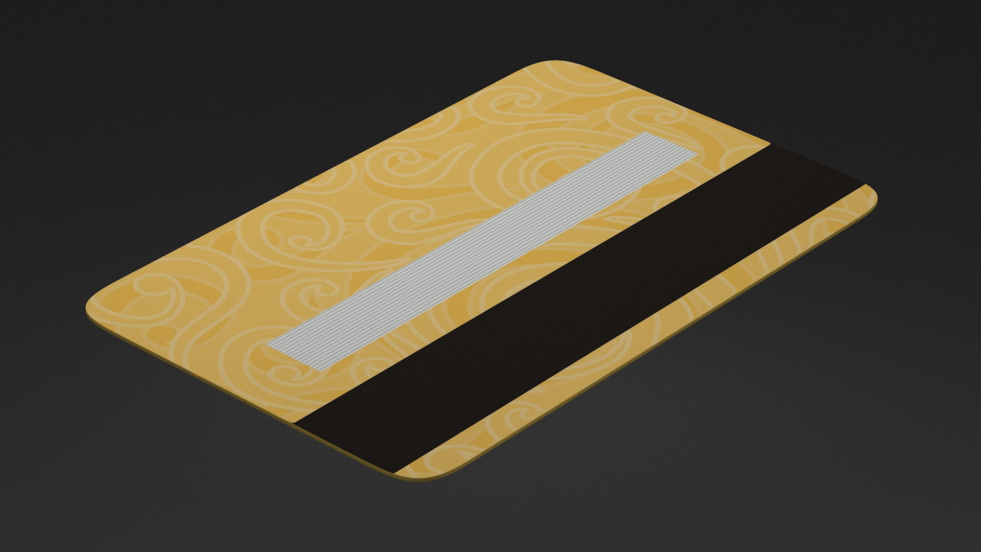 MasterCard Gold Credit Card 3D Model - TurboSquid 2045450