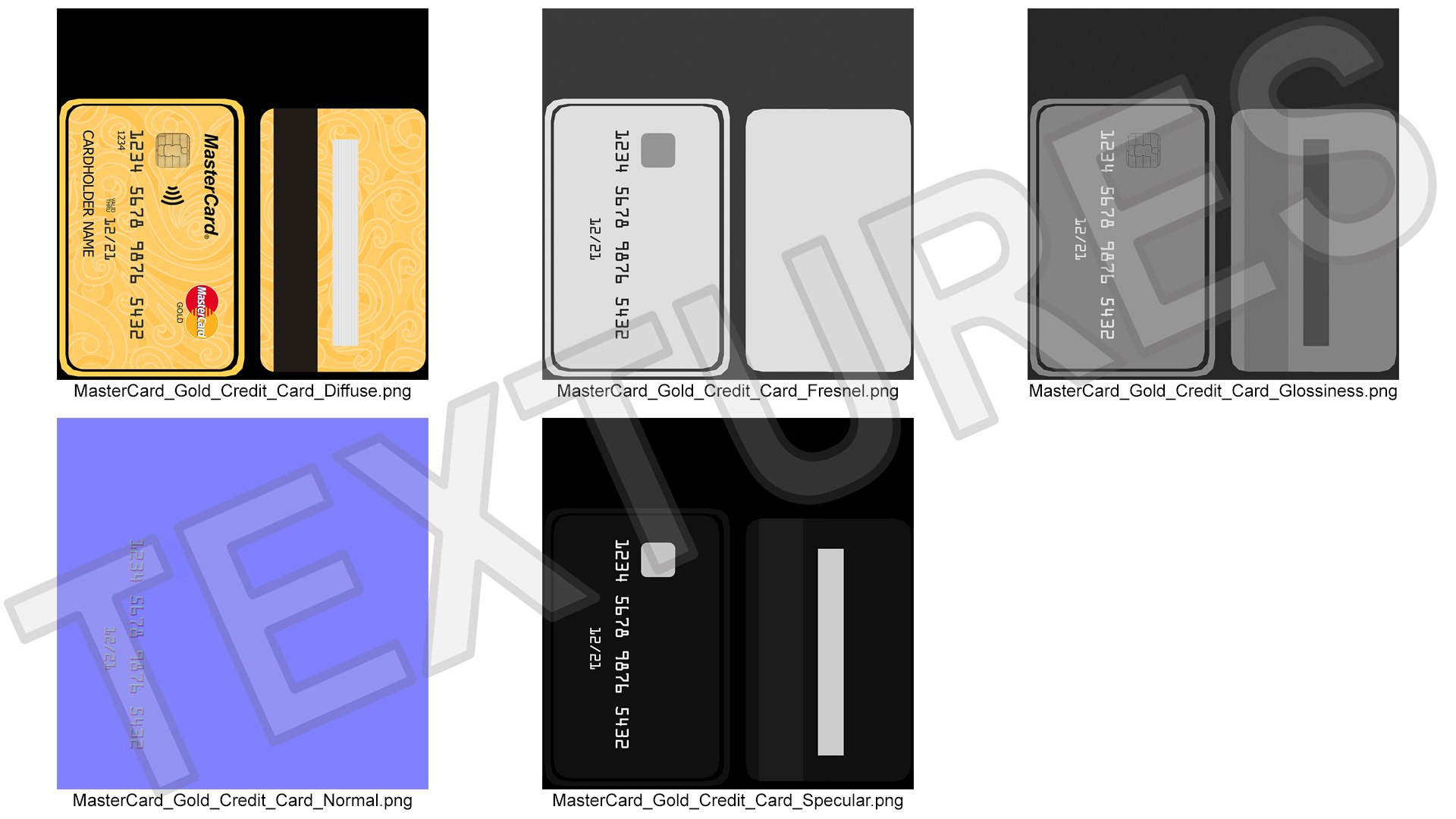 MasterCard Gold Credit Card 3D Model - TurboSquid 2045450