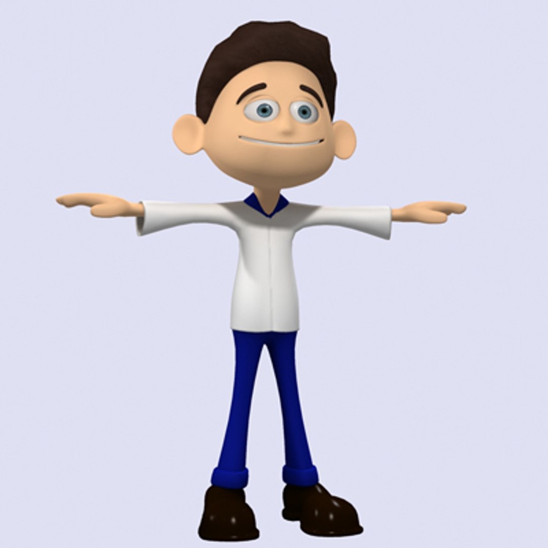 3d Model Man Cartoon