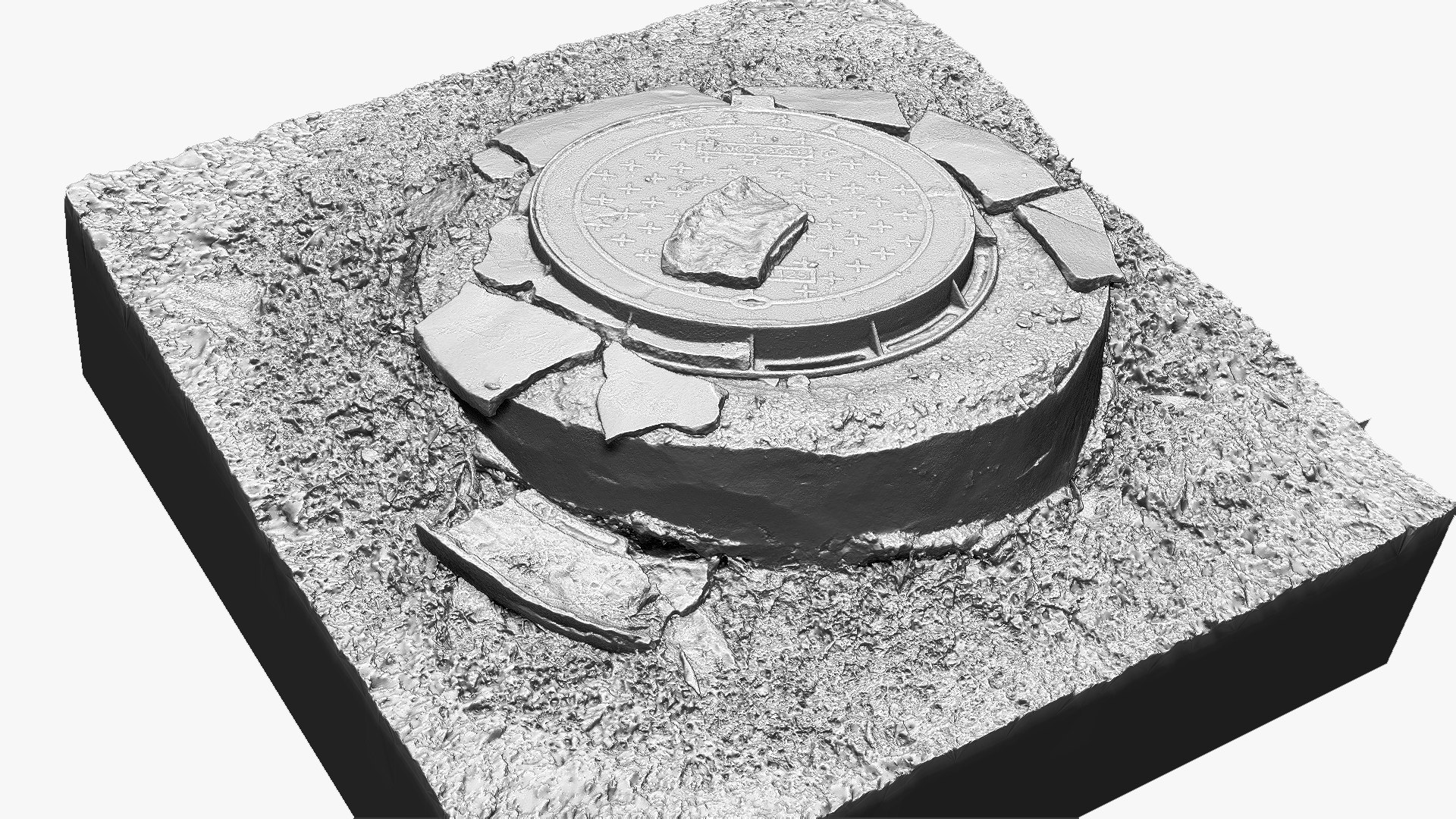 3D Manhole 3d Scan - TurboSquid 1990908