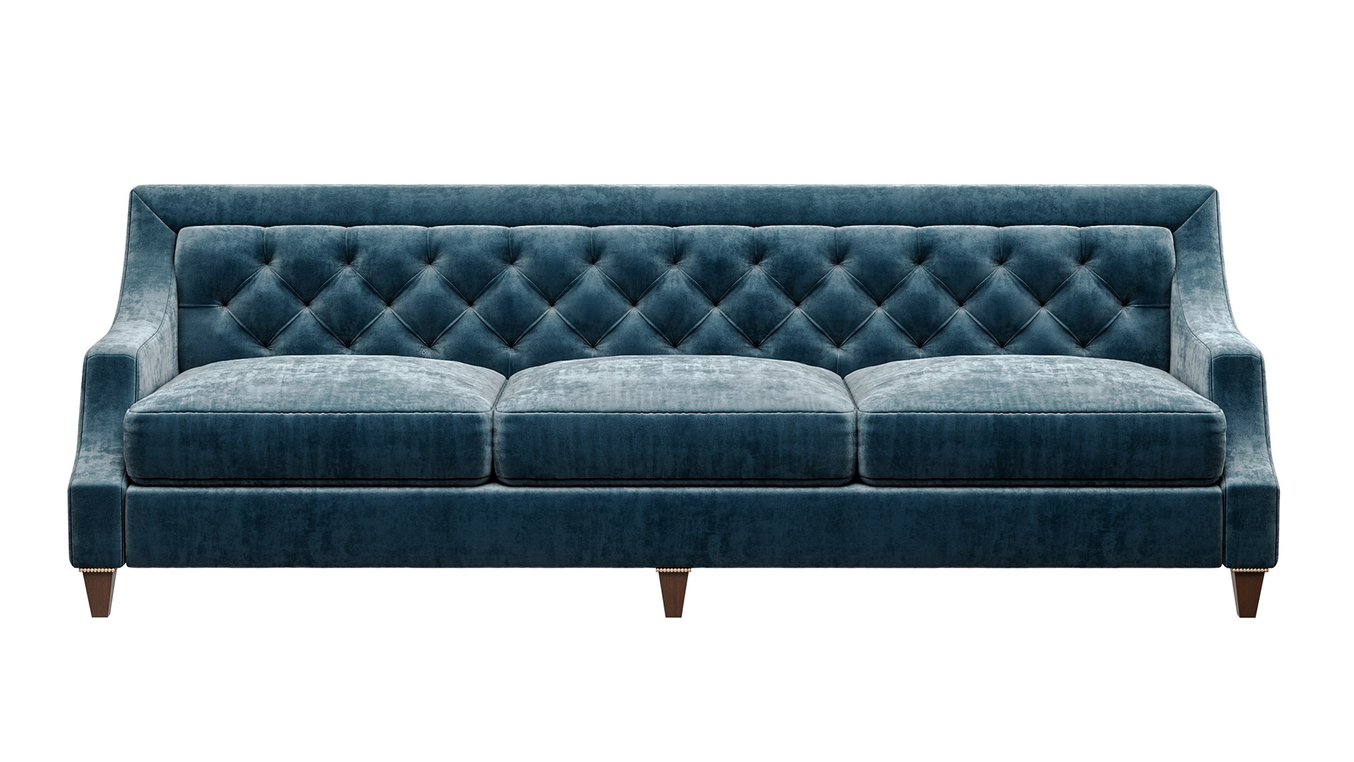 3D Model BAKER Max Tufted Sofa - TurboSquid 1865533