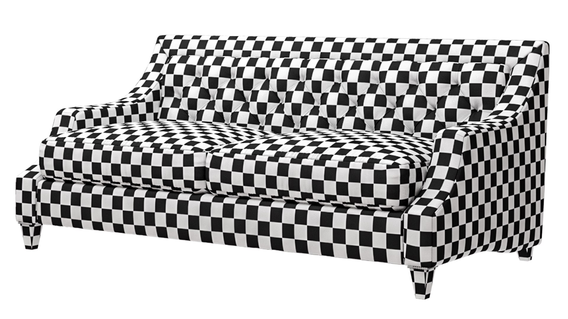 3D Model BAKER Max Tufted Sofa - TurboSquid 1865533