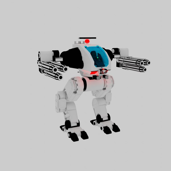 3D модель Изготовленный на заказ Mech Walker с кабиной - TurboSquid 1835940