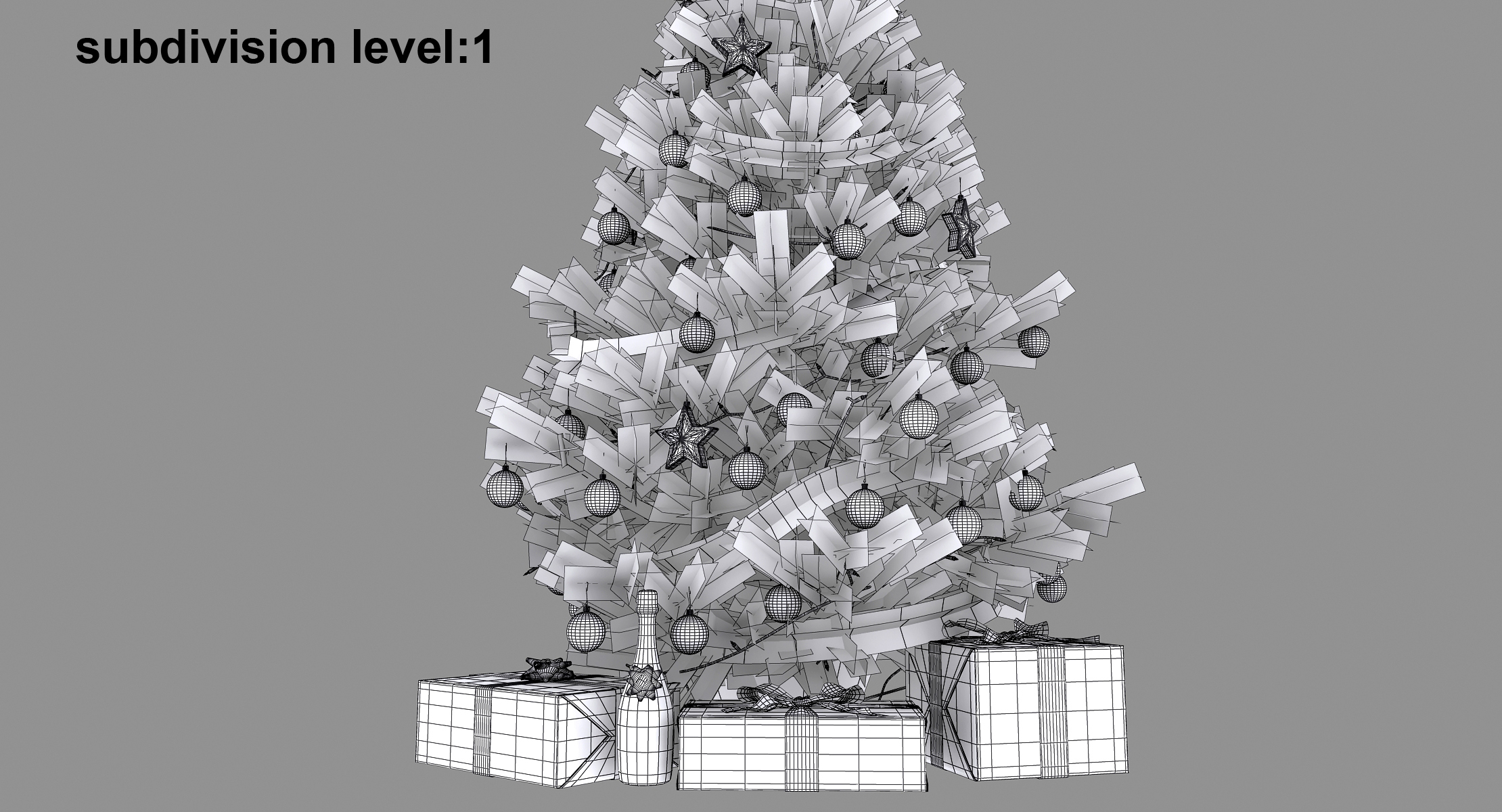 christmas tree obj